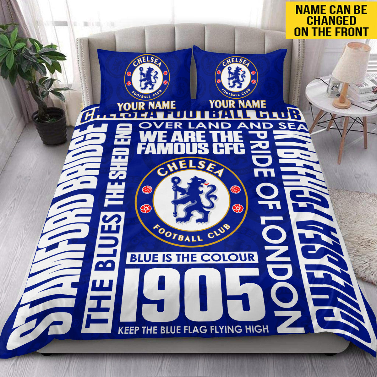 Personalized Chelsea All Over Printed Bedding Set Q141003 – Gearprints