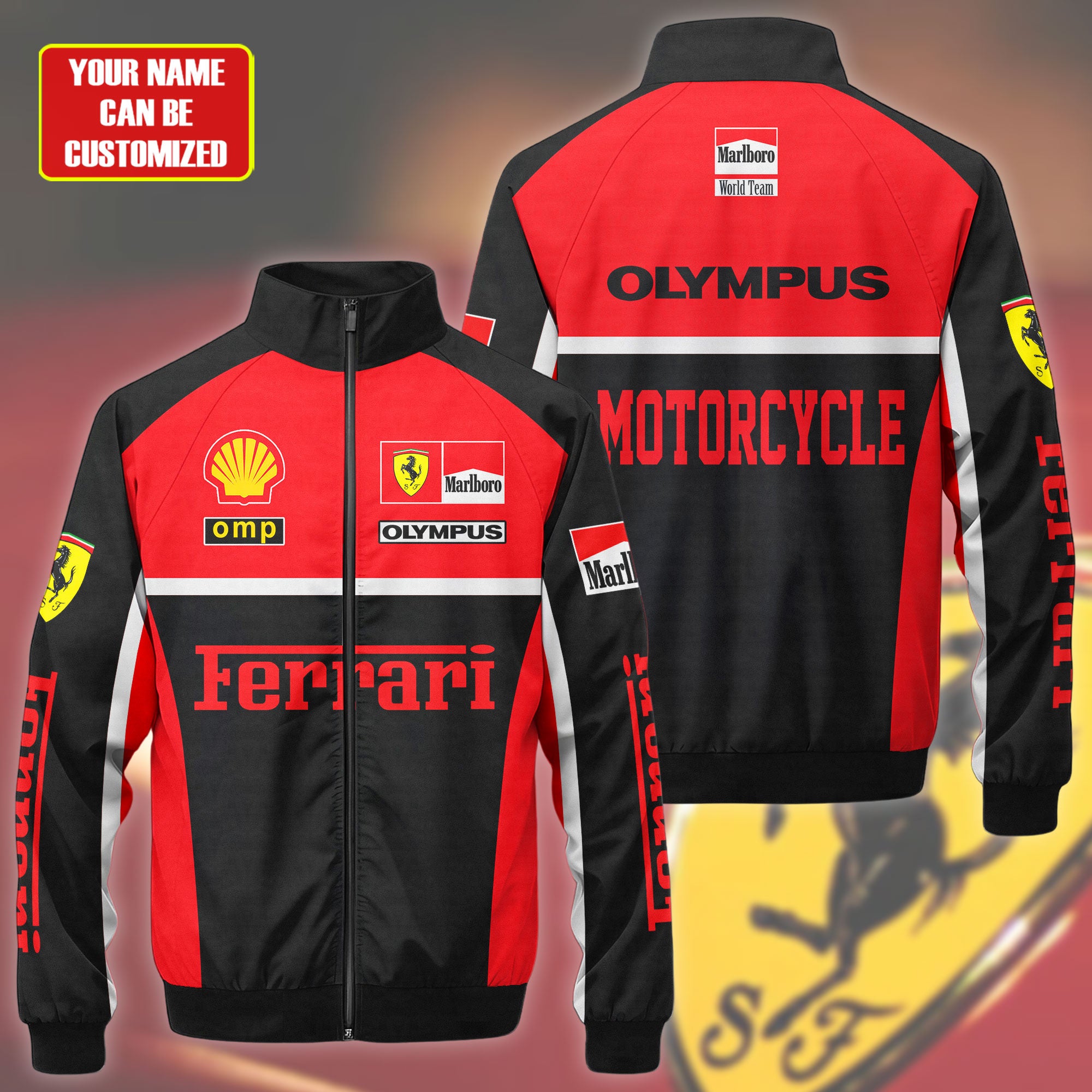 SF F1 Racing Zipper Stand Collar Jacket 3D V5 – Gearprints