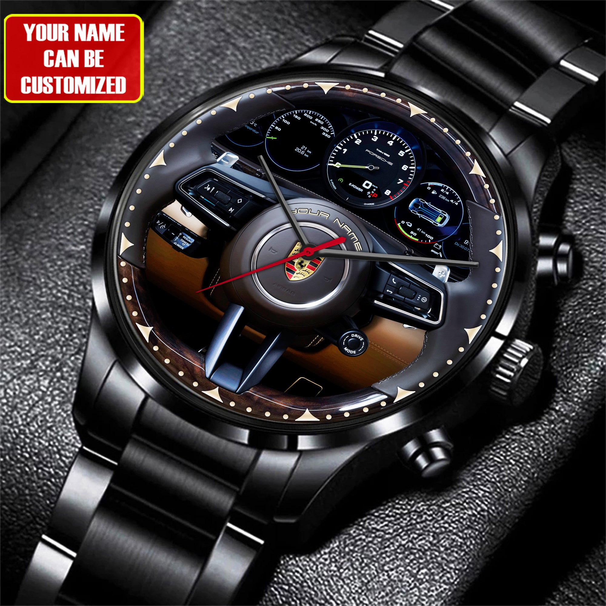 Personalized Pors Panamera Luxury Stainless Steel Watch – Gearprints