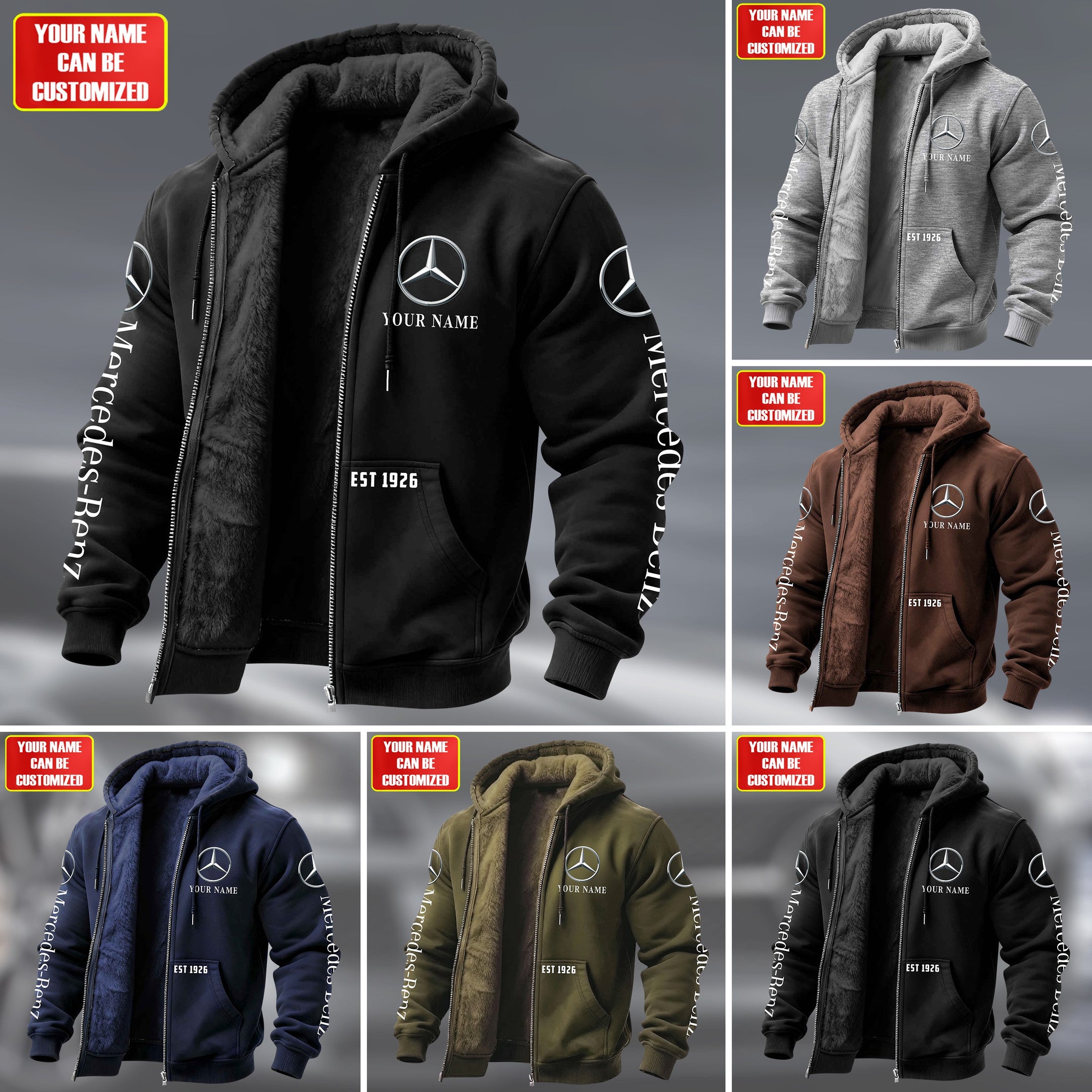 Personalized Merc Fleece inside Jacket – Gearprints